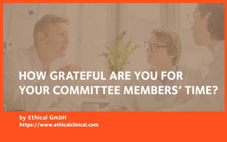 How grateful are you for your committee members’ time?